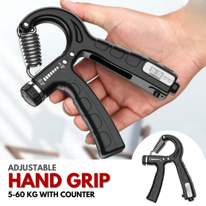 Jual Handgrip Led Hand Grip 5-60 kg Alat bantu fitness Otot lengan ...