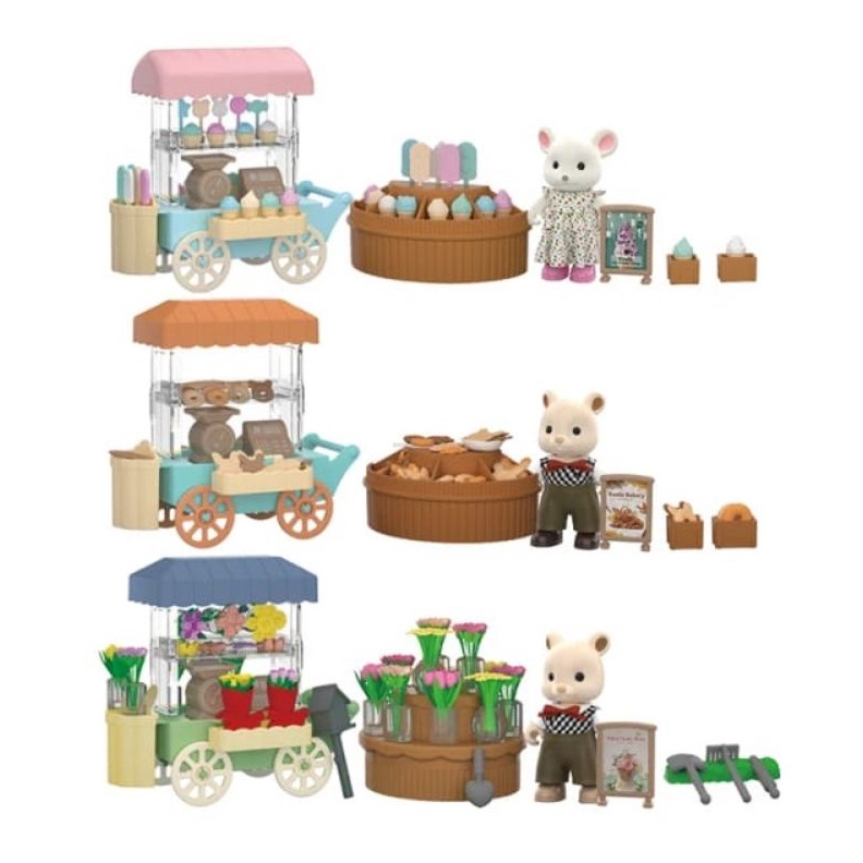 Jual koala diary dollhouse trolley cart stall booth shop edition flower ...