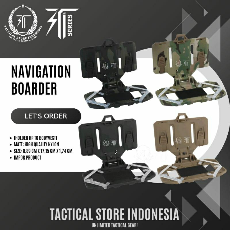 Jual Navigation Board Tactical - Navigation Boarder Nylon - Holder HP ...
