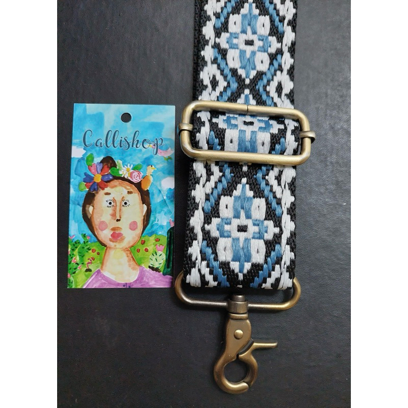 Jual Tali tas bag strap/tali gitar lebar 5cm - Tenun Etnik - seri 05 ...