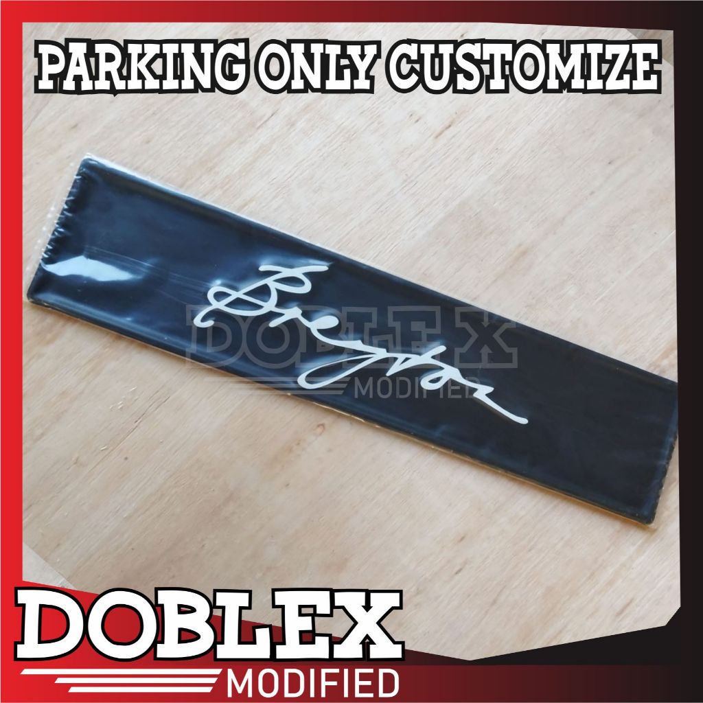 Jual PLAT CUSTOM EMBOSS EURO LOOK BREY TON | Shopee Indonesia