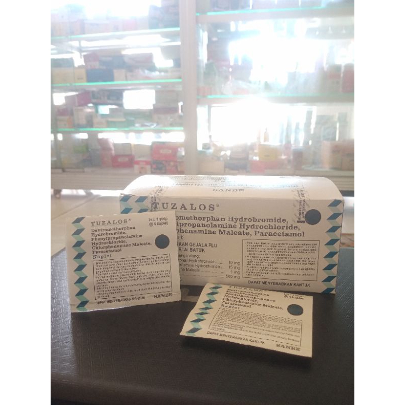 Jual Tuzalos Strip 4 Tablet / Meringankan Gejala Flu / Demam / Sakit ...