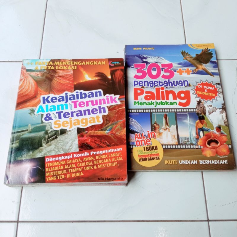 Jual OBRAL BUKU MURAH ORIGINAL / BUKU PENGETAHUAN / ENSIKLOPEDI DUNIA / KEAJAIBAN ALAM TERUNIK ...