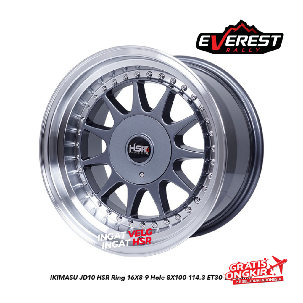 Jual VELG RACING MODEL CELONG UNTUK MOBIL JAZZ HSR IKIMASU RING 16 LEBAR 8/9 WARNA GML | Shopee ...