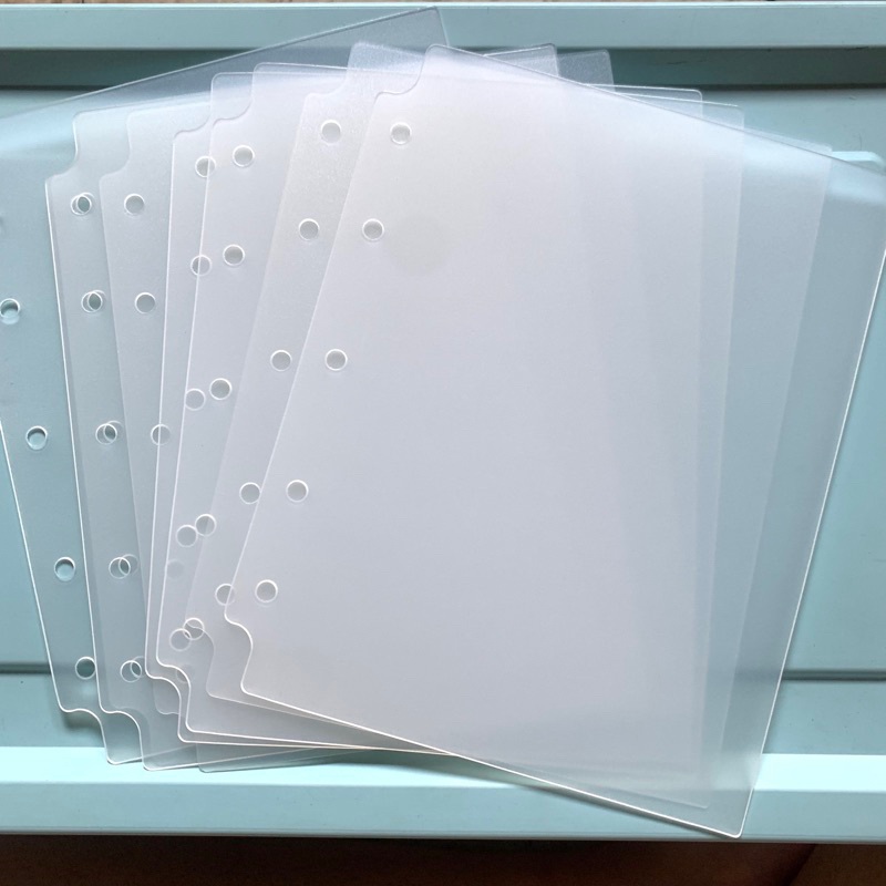 Jual A5 Binder Divider / Pembatas Buku Binder A5 / A5 Binder Separator ...