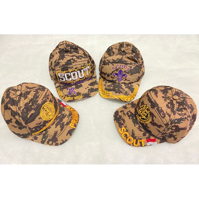 Jual TOPI LORENG DRILL PREMIUM Pramuka | Shopee Indonesia