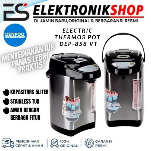 Jual Termos listrik 5 Liter Denpoo DEP 858VT Electro Pot Termos Listrik ...