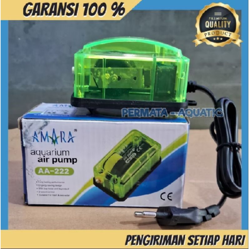 Jual Aerator Amara AA 222,Pompa udara Akuarium,Air Pump Amara type ...