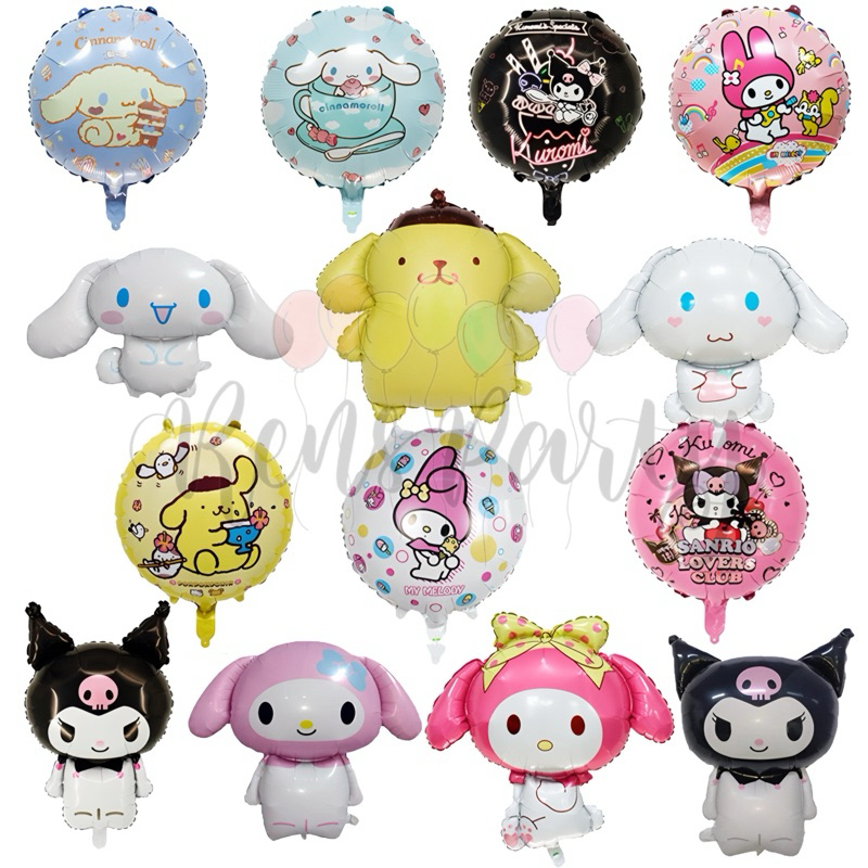 Jual BALON FOIL KARAKTER SANRIO KUROMI / MY MELODY / CINNAMOROLL ...