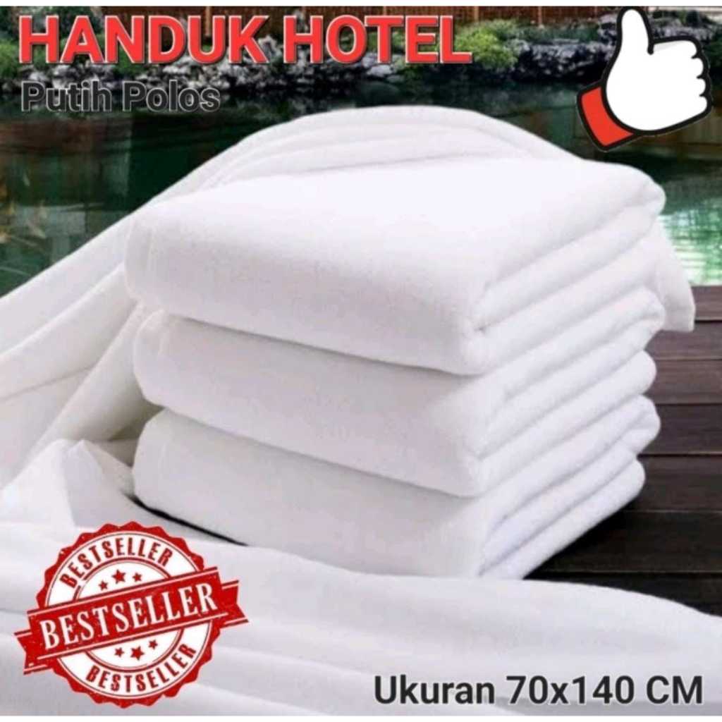 Jual Handuk Hotel Putih 70x140 / Handuk Hotel Mandi Dewasa Tebal ...