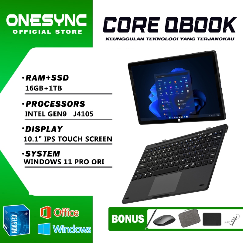Jual ONESYNC TABLET PC WINDOWS 11 TOUCH SCREEN LAPTOP DDR4 16GB SSD 1TB ...