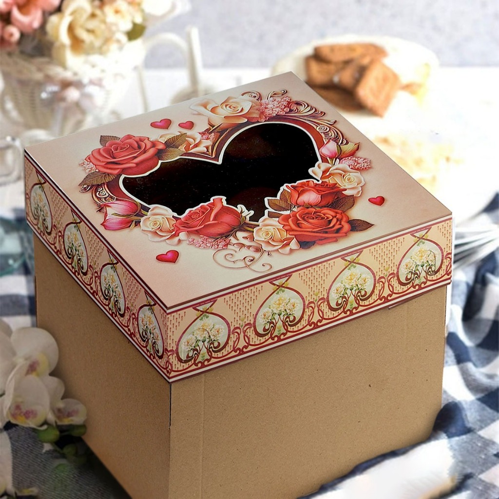 Jual Box Kue Tart| Kotak Bolu| Box Kue Bahan Duplex| Ukuran 22 x 22 x ...