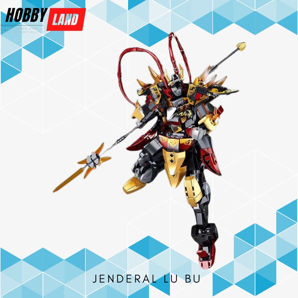 Jual Mainan Brick Sluban Mecha Robot General Jenderal Lu Bu Three ...