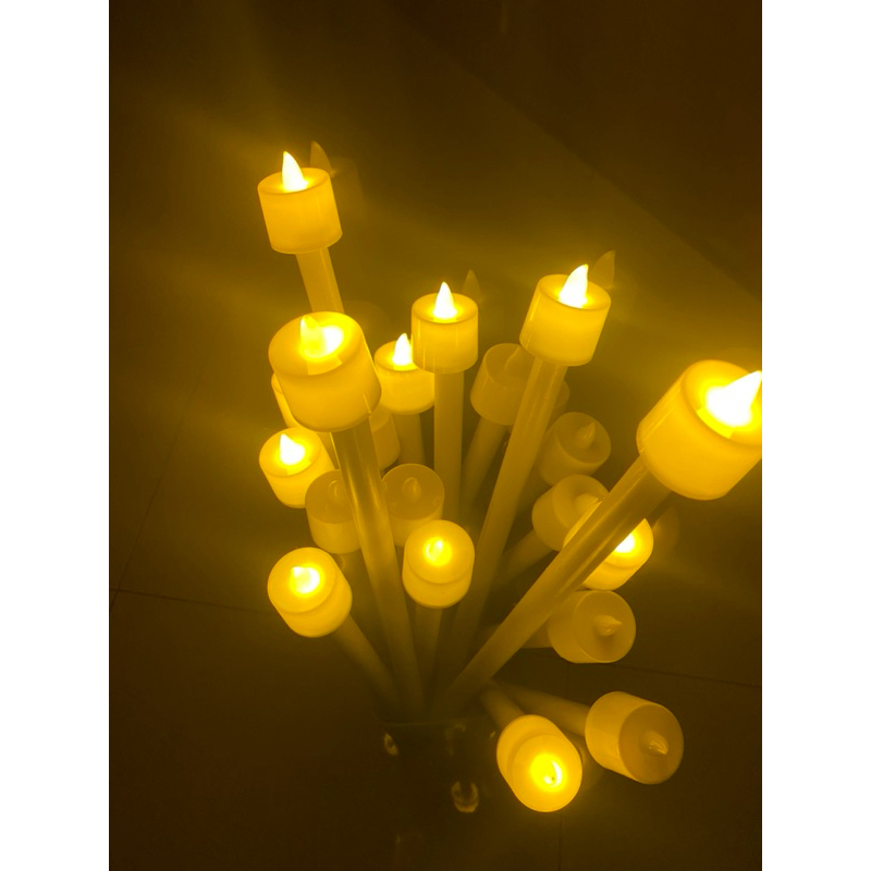 Jual Obor LED Gagang Putih/mainan anak/lampu anak/murah/obor elektrik ...