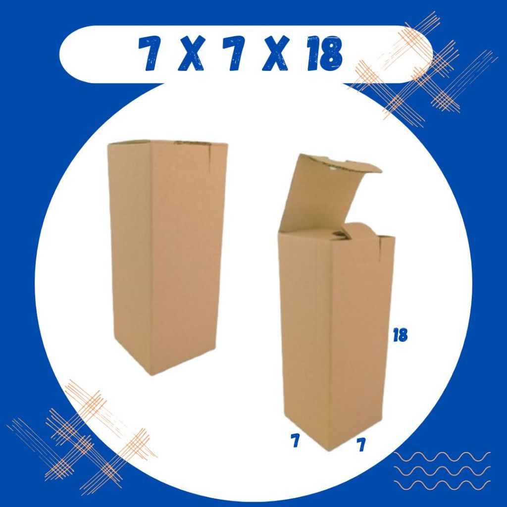 Jual Karton 7x7x18 Kardus A0 Packing Dus Kotak Kemasan Box Aksesoris ...