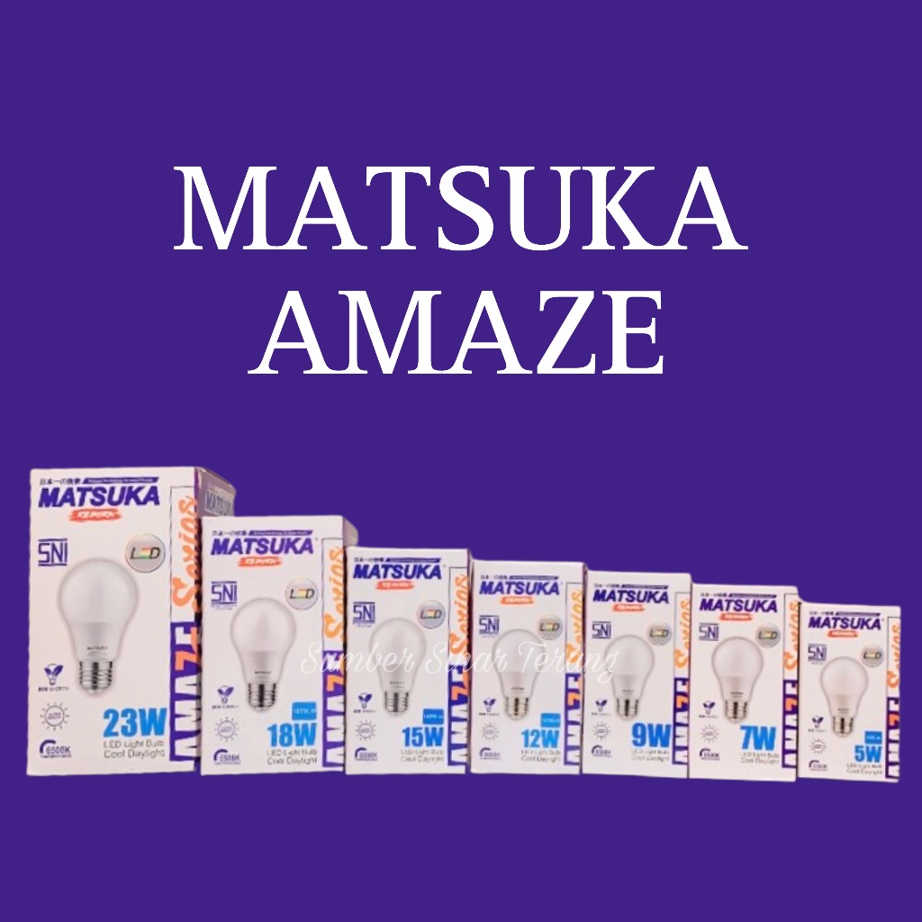 Jual Matsuka Amaze Lampu Led Bohlam 5 Watt 7 Watt 9 Watt 12 Watt 15 ...