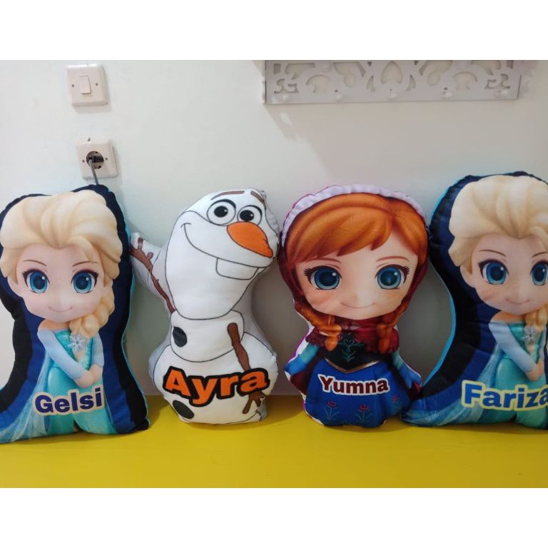 Jual KODE K12H BANTAL KARAKTER BONEKA FROZEN FROZEN ANNA ELSA OLAF FREE ...