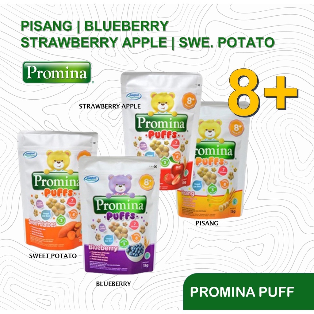 Jual Promina Puff SNACK BAYI 15 gram 8 bulan+ All variant | Shopee ...