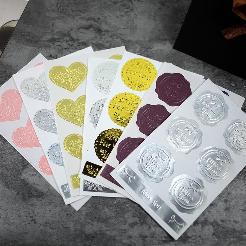 Jual Sticker gift box gold metalic sticker best wishes / Stiker Import ...