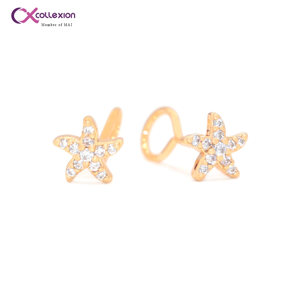 Jual Collexion Starfish Earstud Anting Anak Lapis Emas Gold Plated ...