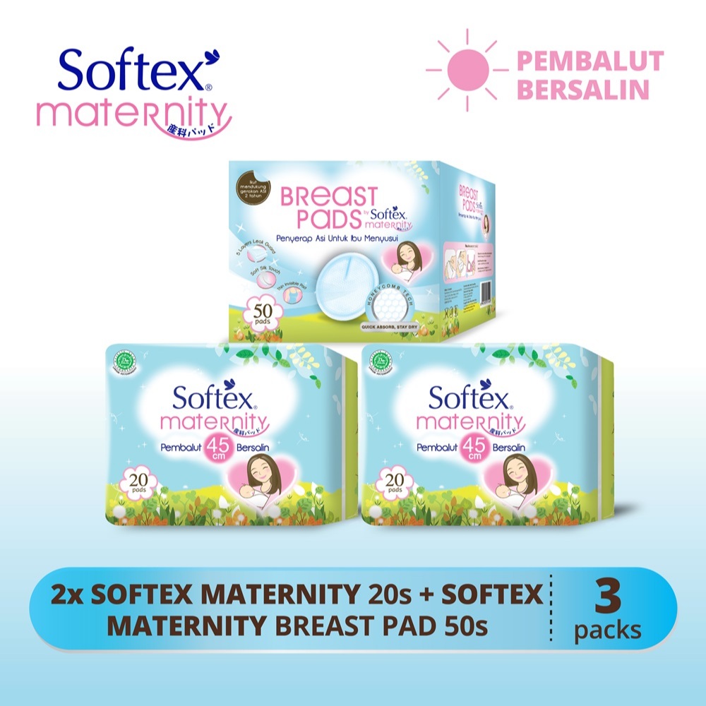 Jual Softex Maternity 1 Pack Breast Pad + 2 pack 45cm - Pembalut ...