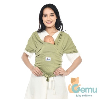 Jual GEMUBABY Gendongan Bayi Depan M Shape Baby Wrap 3in1 Geos Baby Instan Premium with Sash ...