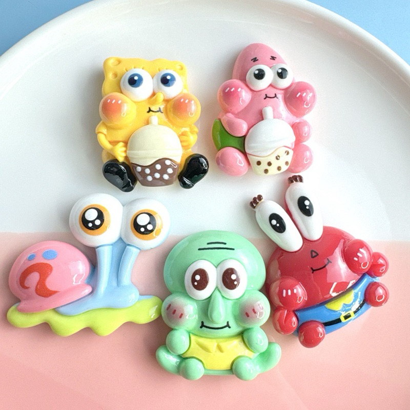 Jual (1pc) Big Resin Clay Spongebob Patrick Garry Squidward Mr Tuan ...