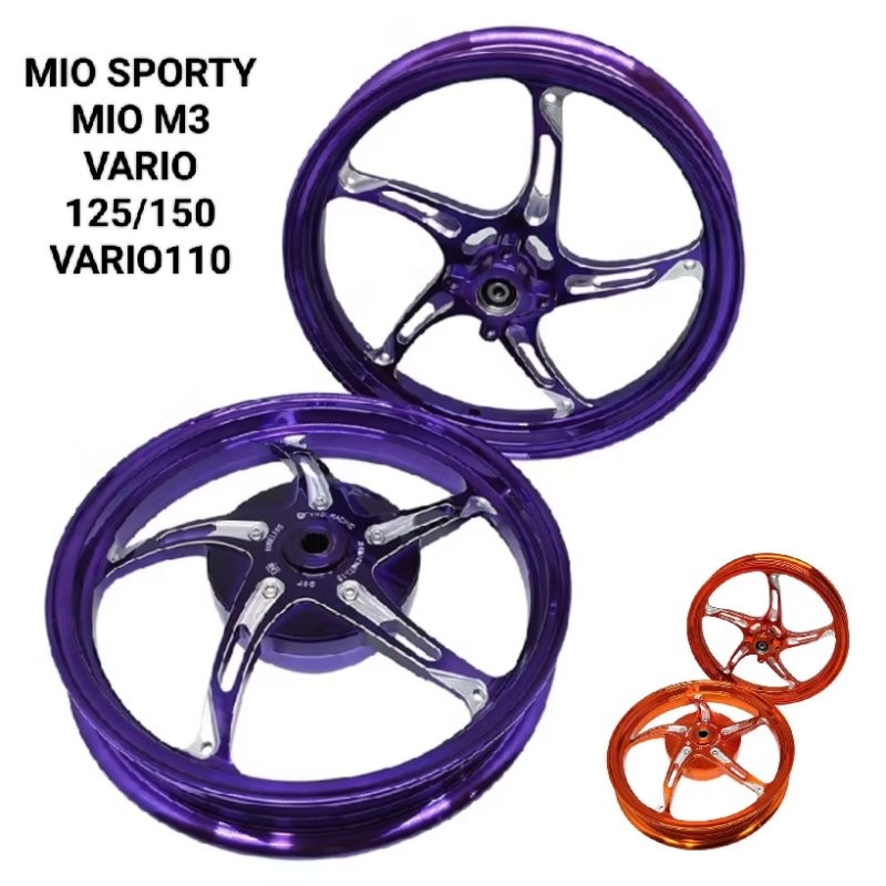 Jual Velg Racing VND New speed King speed SILVER READY 185x14 & 215x14 ...