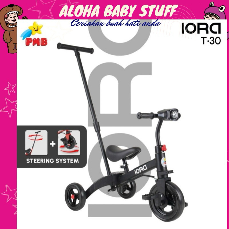 Jual Sepeda Roda Tiga anak balance bike PMB IORA T30 T31 3 in 1 Keseimbangan bisa lipat dorong ...