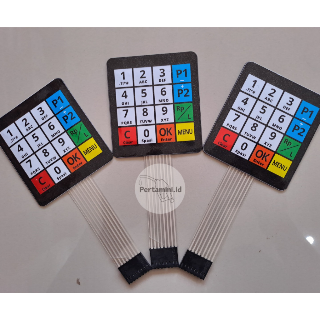 Jual Paket Hemat 3 Pcs Tombol Mesin Pom Mini Keypad Membrane Matrix 4x4 Pertamini Custom