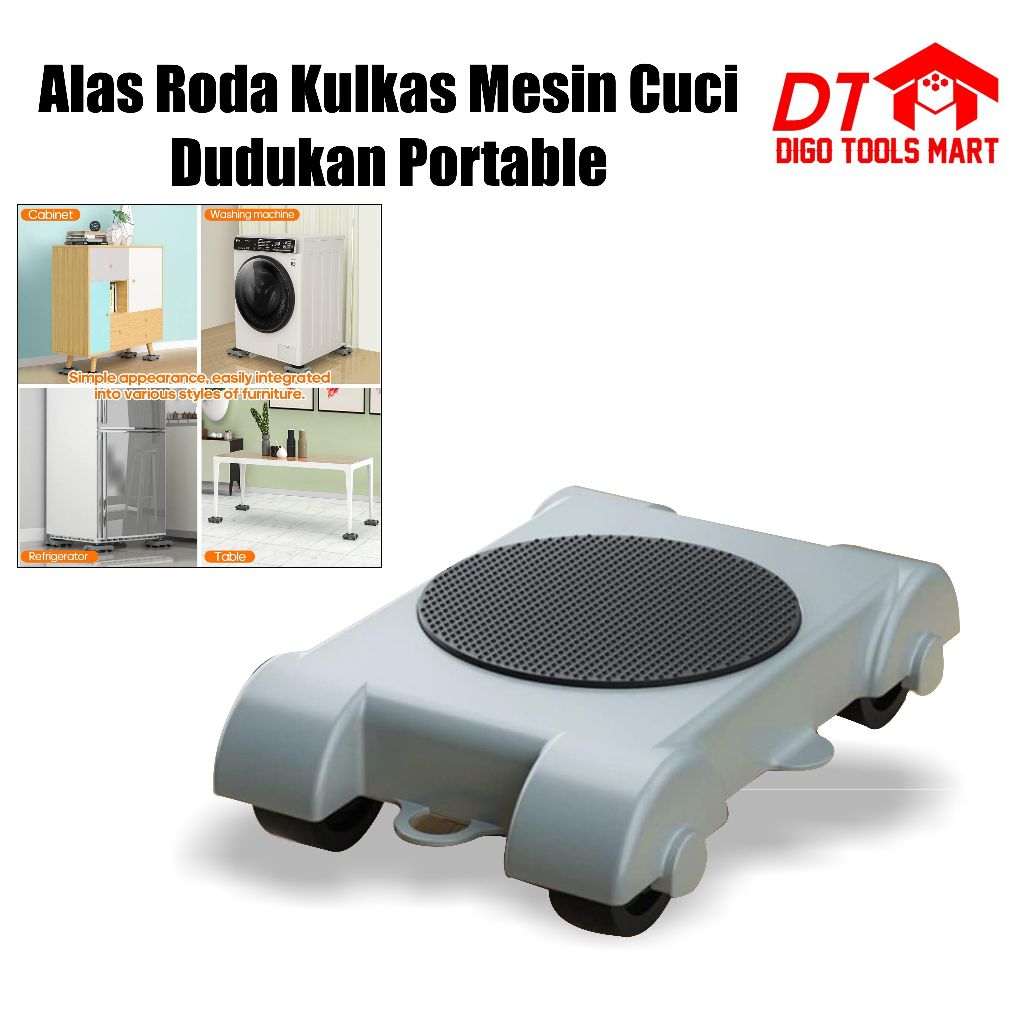 Jual DIGO Alas Roda Base Roller Dudukan Portable Mesin Cuci Kulkas ...