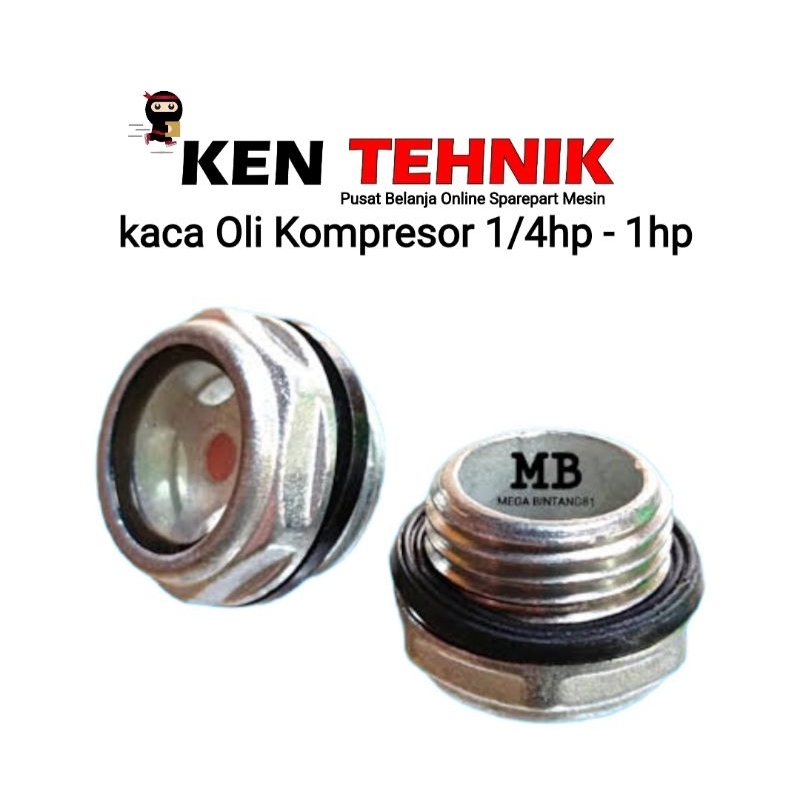 Jual Kaca Oli Kompresor Angin 1/4hp - 2hp Almunium | Shopee Indonesia