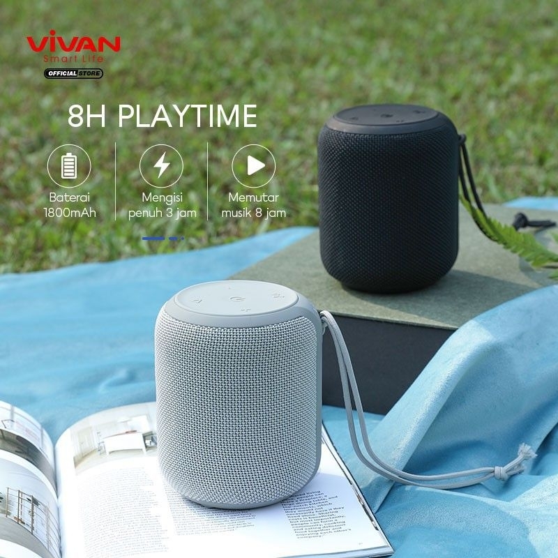 Jual [GARANSI] VIVAN VS12 Speaker Bluetooth Powerful Bass Sound 360 ...