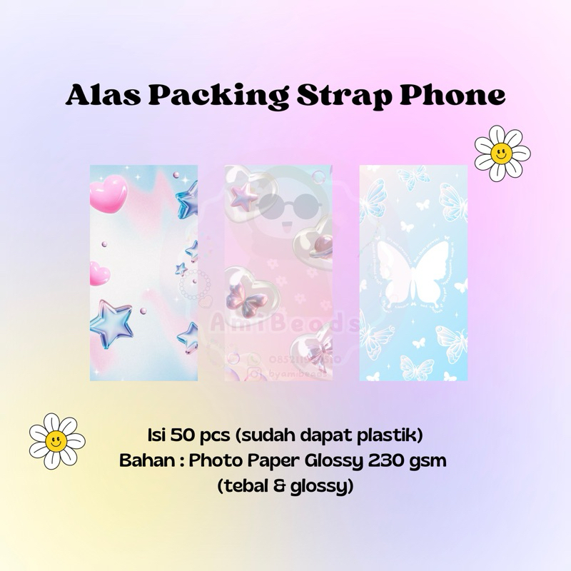 Jual READY 50pcs Alas Packing Strap Phone | Alas packaging aesthetic ...