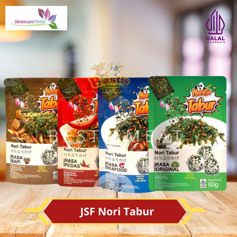 Jual Nori Tabur Java Super Food Rasa Original - Pedas - Sapi - Seafood ...