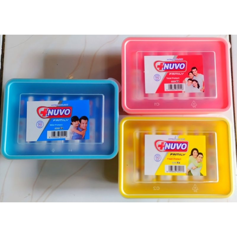 Jual Sabun Nuvo 72 gr isi 6 pcs bonus lunch box | Shopee Indonesia