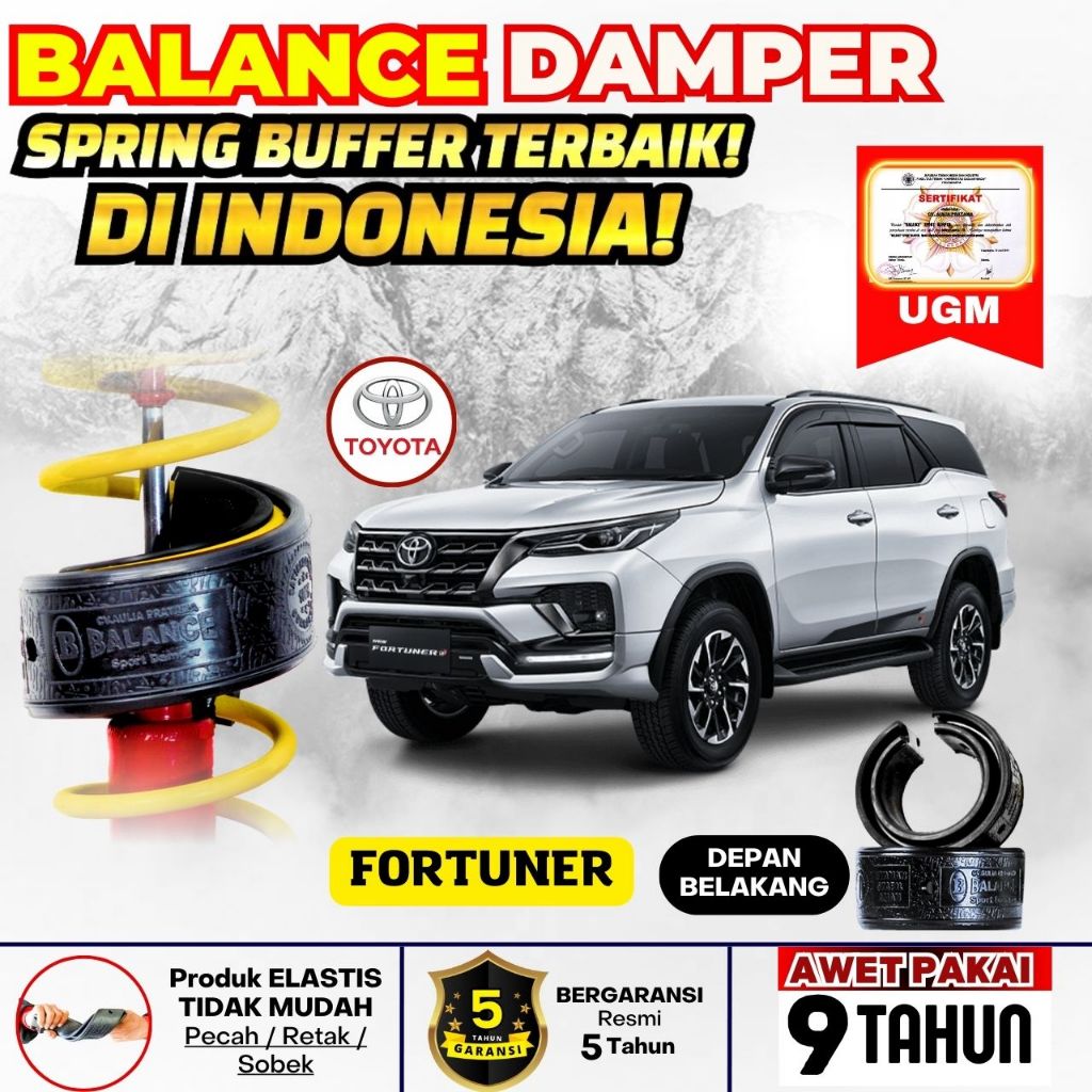 Jual BALANCE Sprig Buffer FORTUNER Damper Dumper Peredam Shock Mobil ...