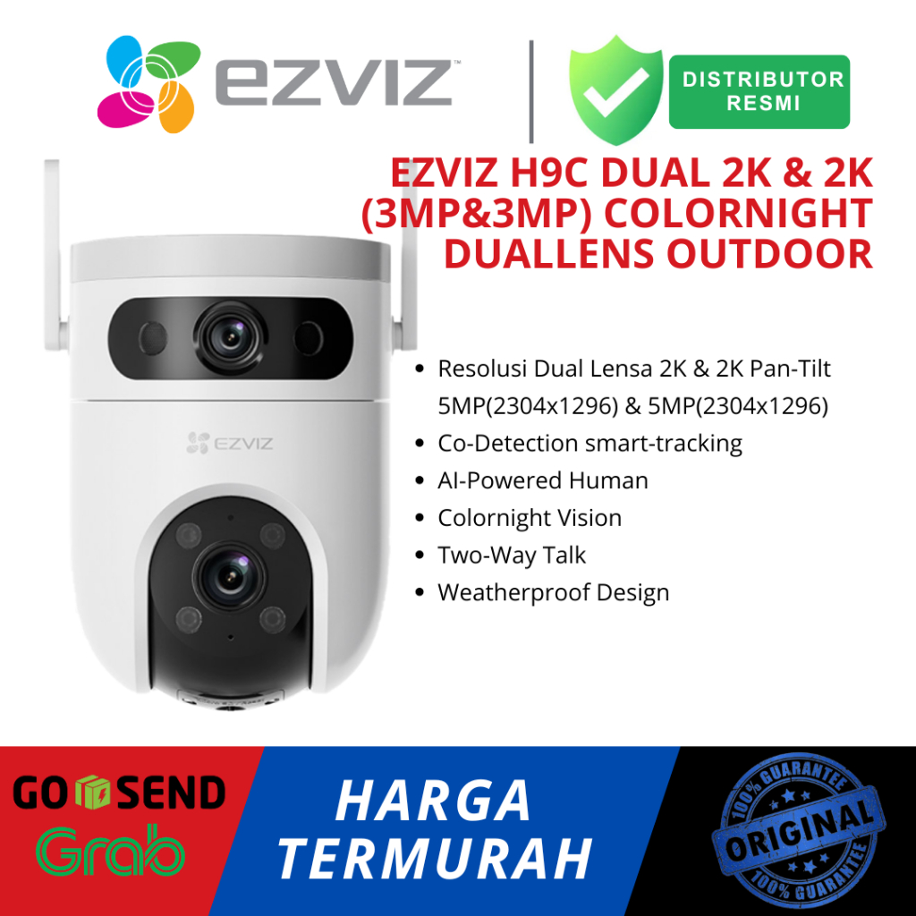 Jual EZVIZ H9C DUAL 2K & 2K (3MP&3MP) COLORNIGHT DUALLENS OUTDOOR ...