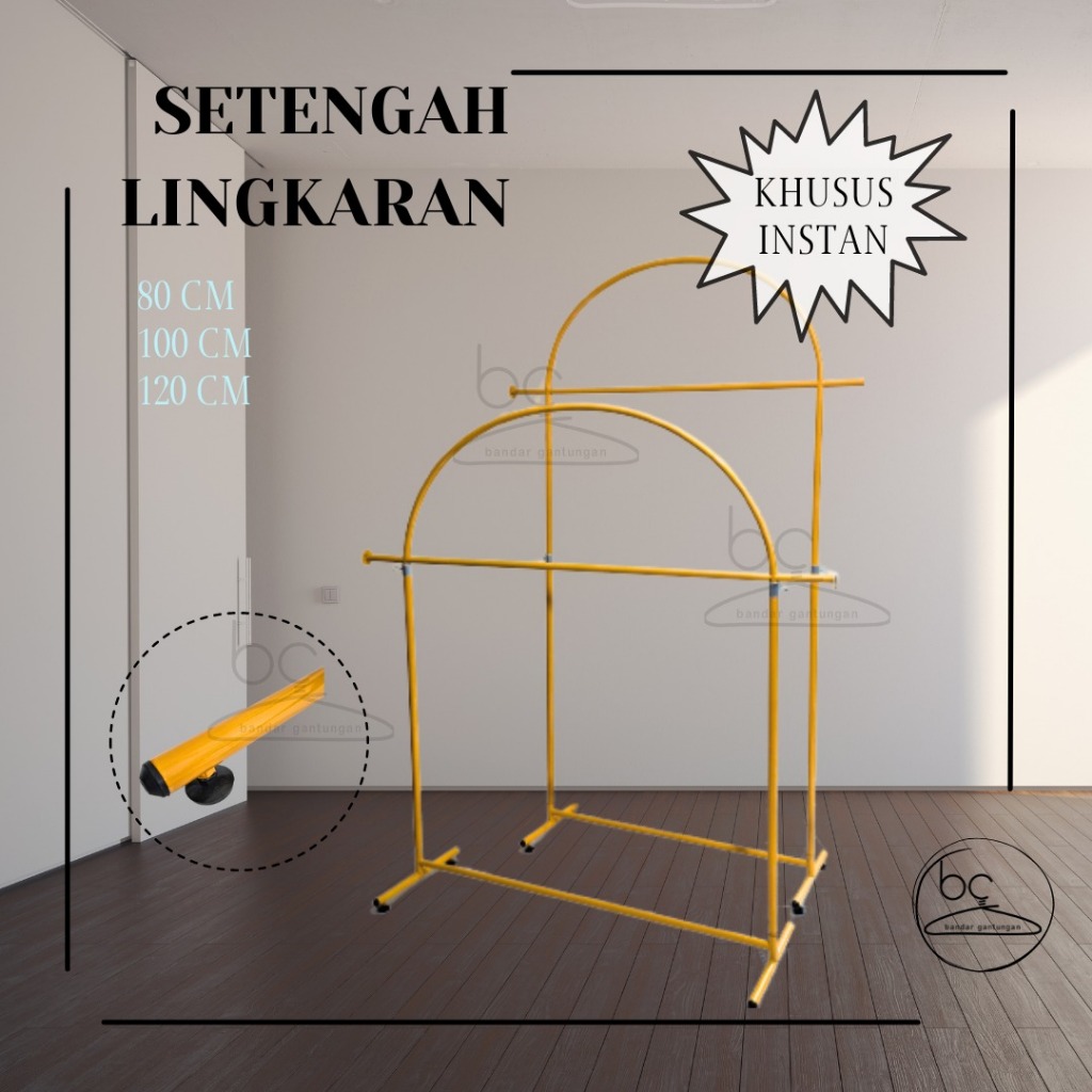 Jual Standing Gantungan Serbaguna Gawang Oval Gawang Baju Emas Gawang ...
