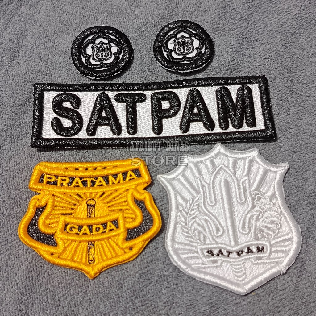 Jual Atribut Bordir timbul Kewenangan Satpam Gada pratama Monogram ... Jual Atribut Bordir timbul Kewenangan Satpam Gada pratama Monogram ...