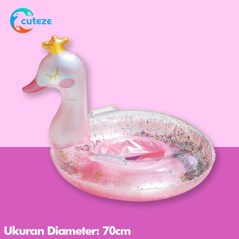 Jual Ban Renang Duduk Angsa Mahkota 70 Pelampung Ring Safety Baby ...