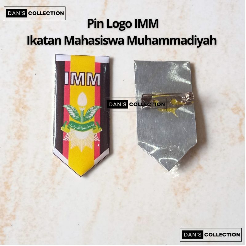 Jual Pin IMM • Logo Ikatan Mahasiswa Muhammadiyah • Plat Aluminium Anti ...