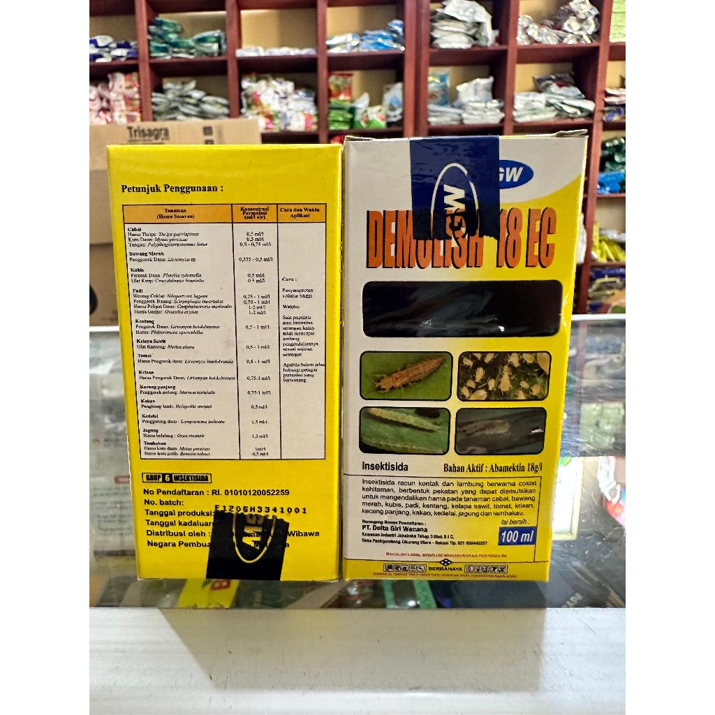 Jual Insektisida DEMOLISH 18 EC 100ml Abamektin + BONUS KAOS | Shopee ...