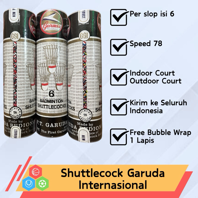 Jual Shuttlecock GARUDA INTERNATIONAL INTERNASIONAL - Kok Cock ...