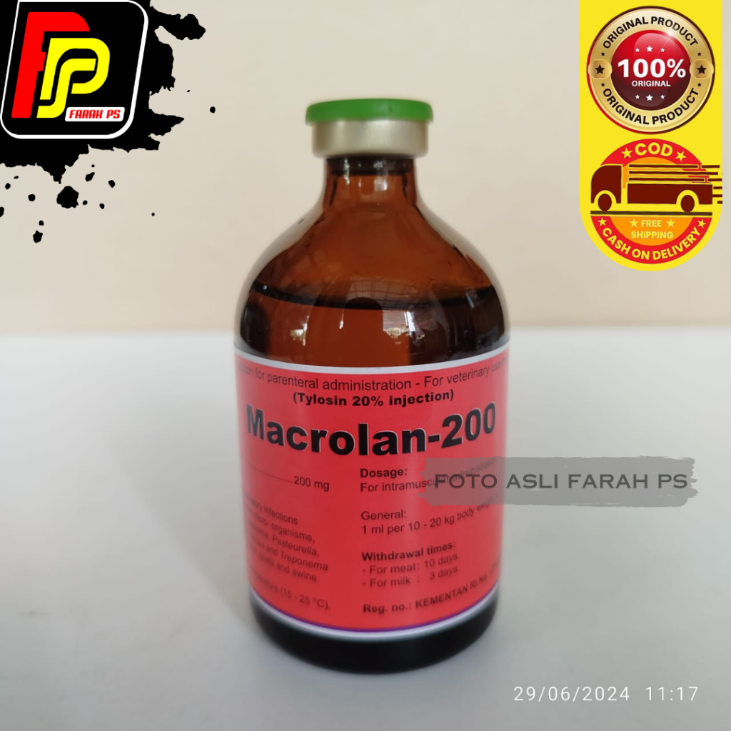 Jual Macrolan-200 100 ml Mengobati Infeksi Saluran Pernapasan ...