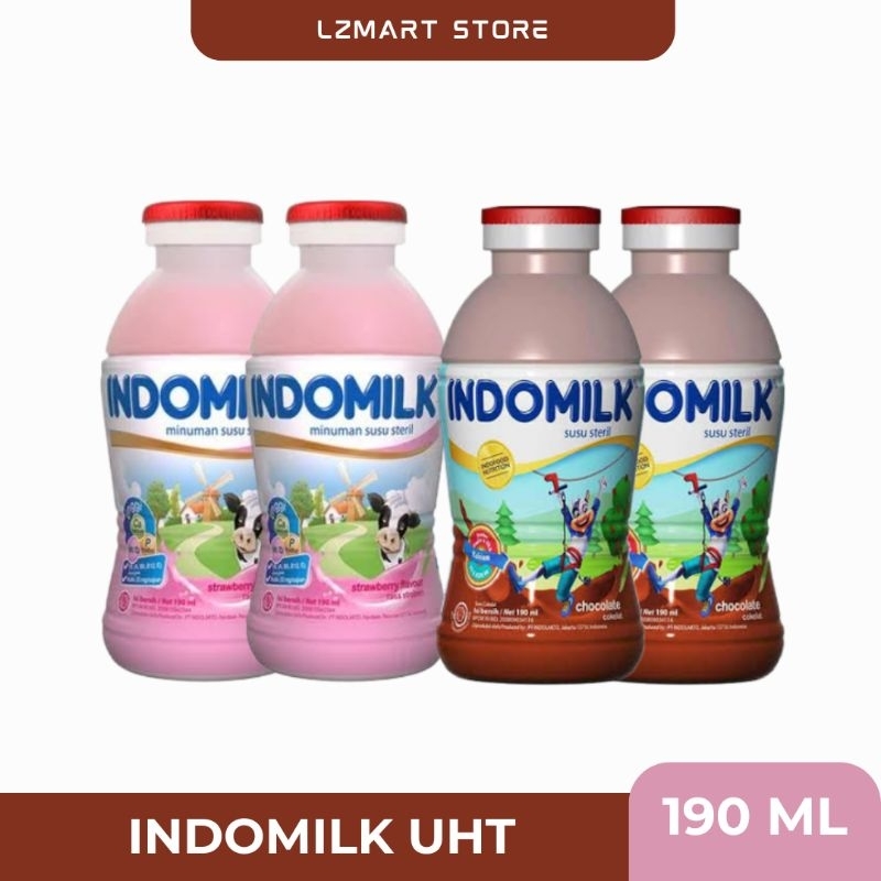 Jual Susu UHT Indomilk Botol ( 190ml ) | Shopee Indonesia