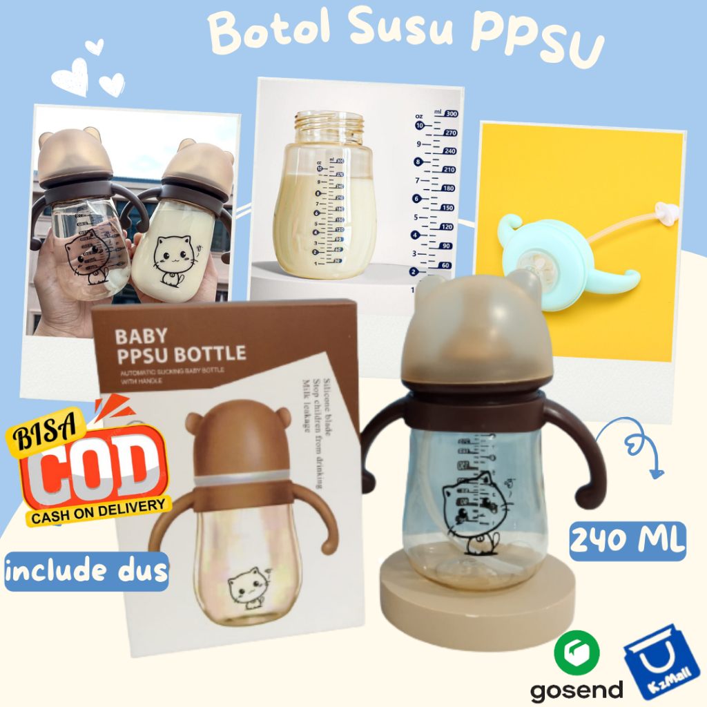 Jual Botol Susu Bayi PPSU / Botol Susu PPSU / Botol PPSU / Botol PPSU 240ml / Botol Susu Wide ...