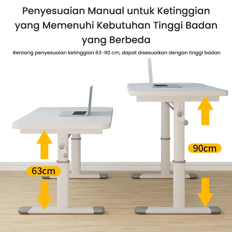 Jual Meja Belajar Meja Laptop Adjustable Height Standing Desk Portable ...