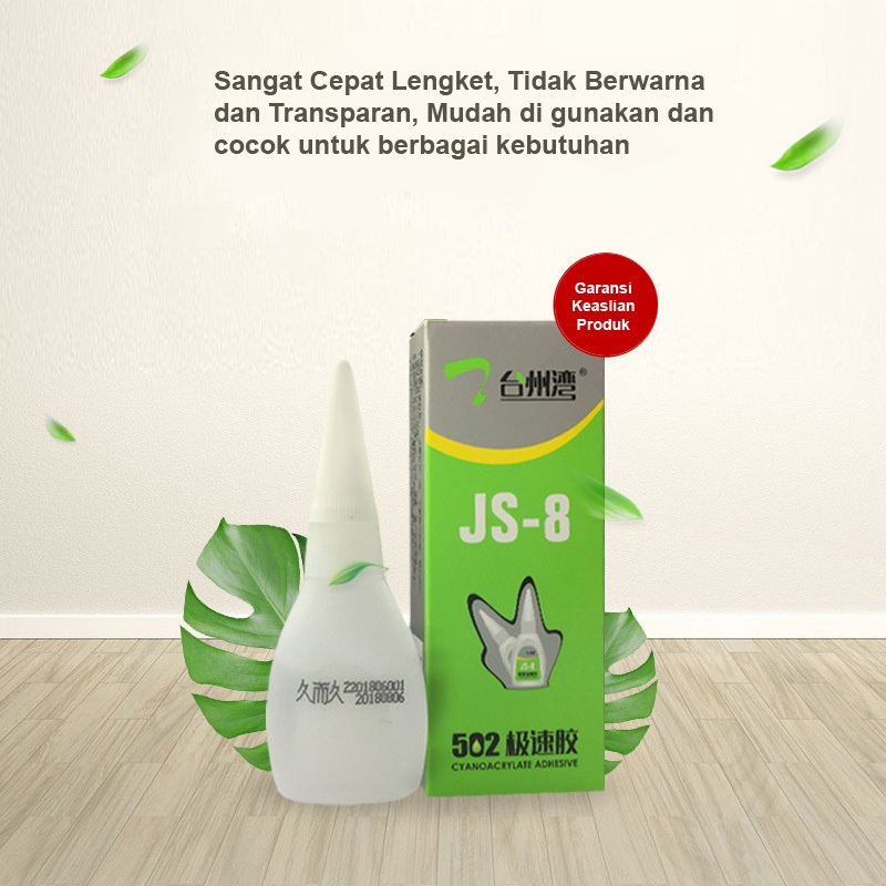 Jual LEM 502 JUJU JS-8 LEM SERBAGUNA LEM SUPER KUAT CAIRAN PEREKAT CYANOACRYLATE ADHESIVE ...