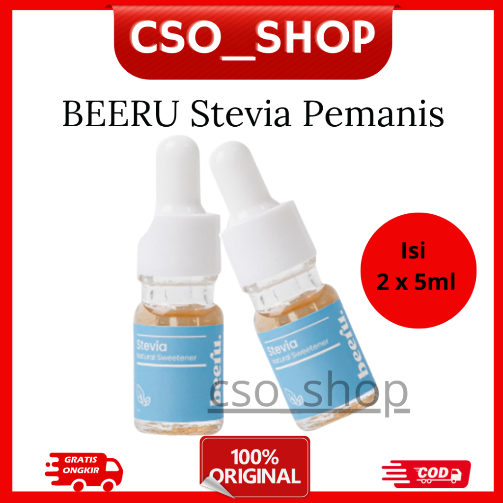 Jual (2 PCS) BEERU Stevia Natural Sweetener - Pemanis Alami Rendah Gula ...